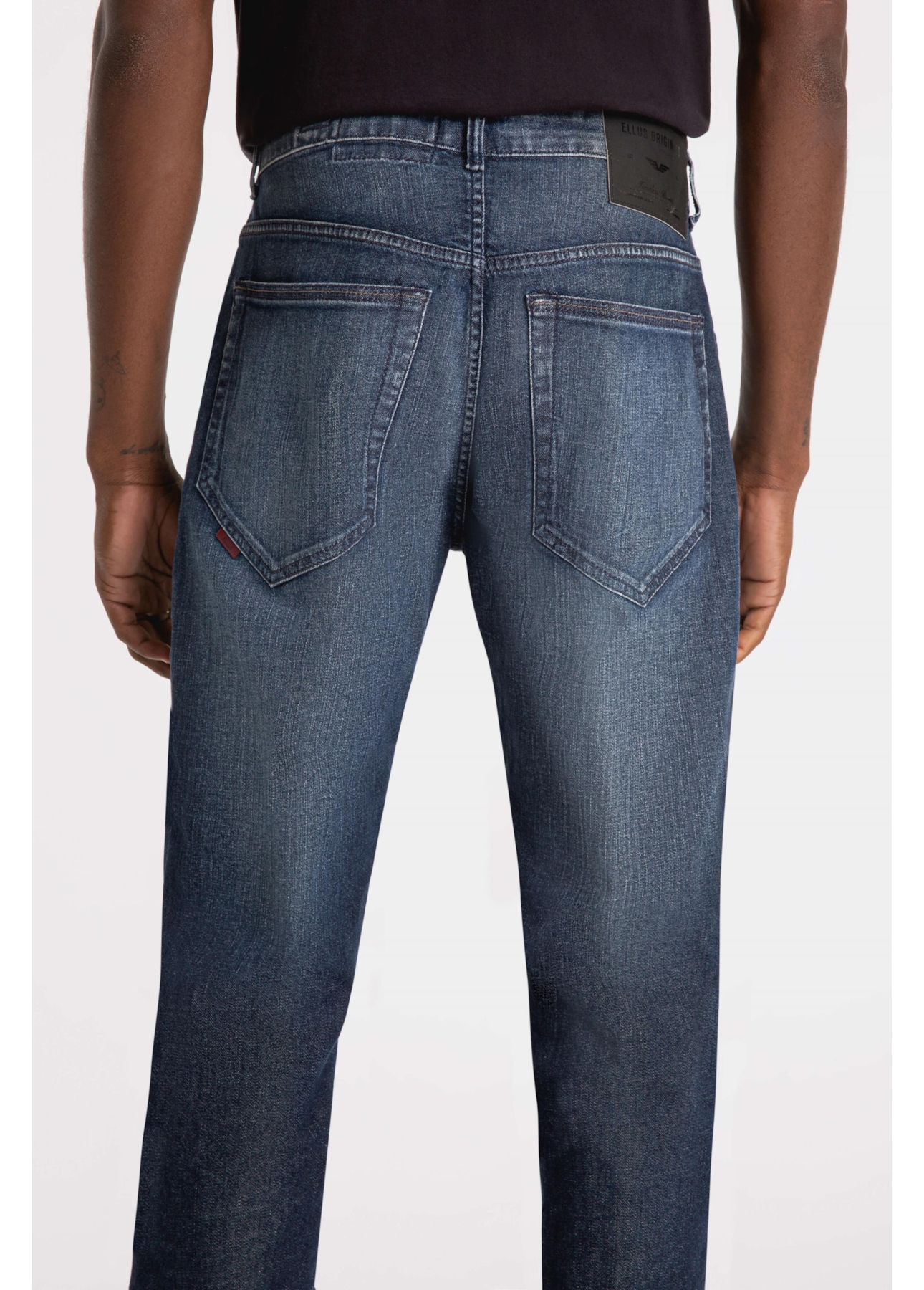 Calça Dark Indigo Elastic Escuro C/ Grampos